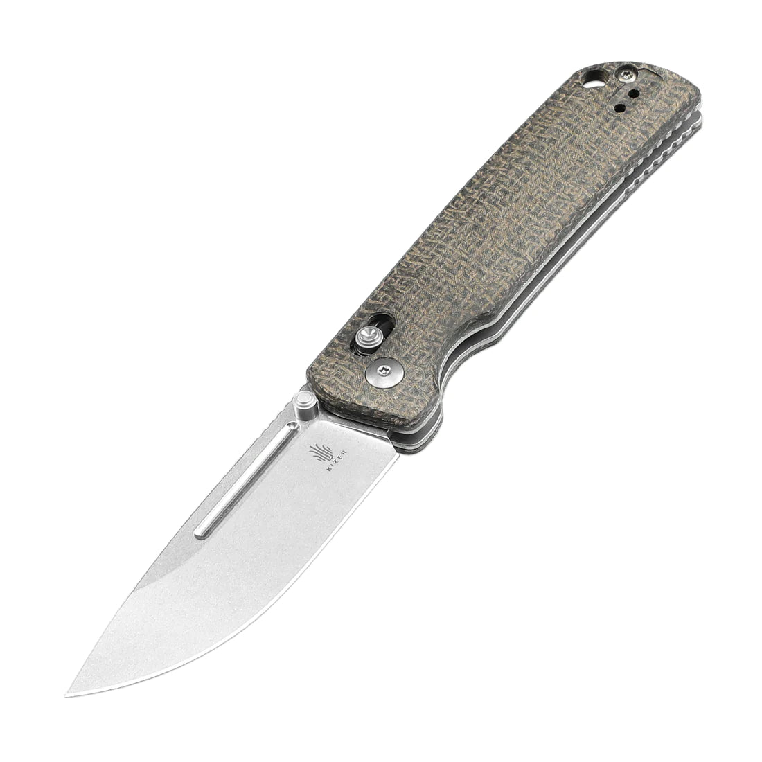 Kizer Escort - 3.31" 154CM Stonewashed Blade, Clutch ... | Blade Forge