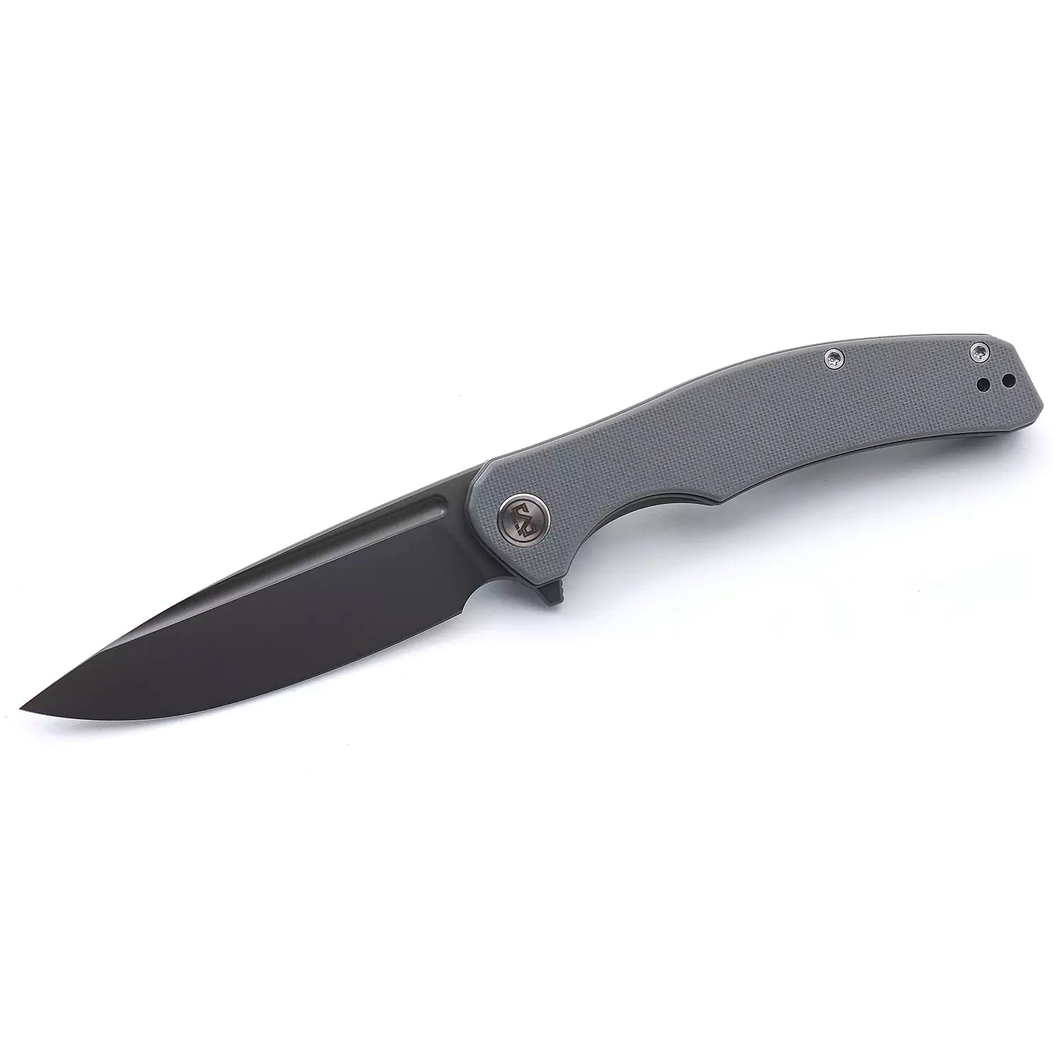 Miguron Knives Velona - 3.5" 14C28N Black PVD Blade, Dark Grey G10 Han ...