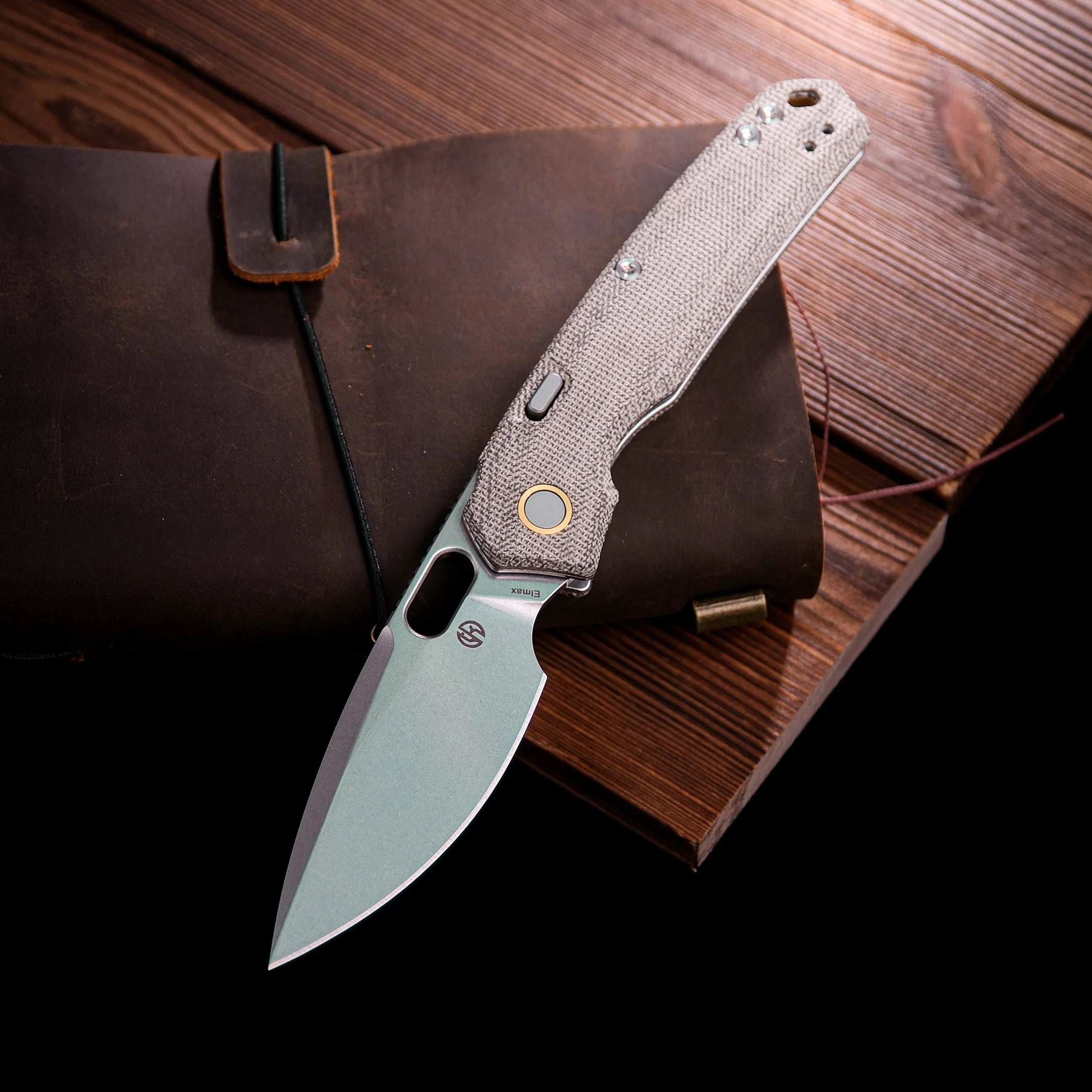 Vosteed Psyop A2210 - 3.32" Elmax Stonewashed Blade, ... | Blade Forge
